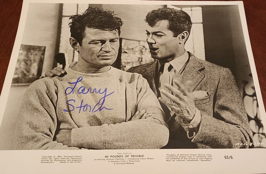 Larry Storch Estate Signed Original 40 Pds of Trouble Tony Curtis - Etsy