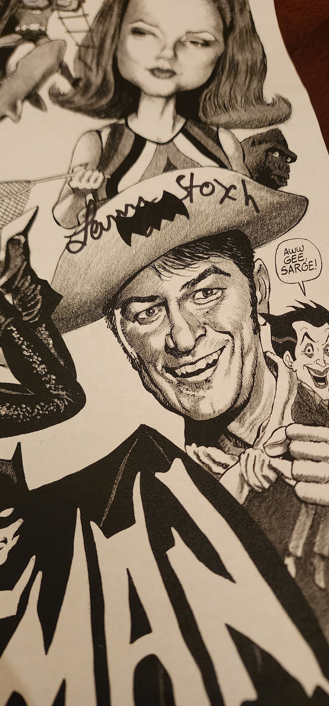 Larry Storch Estate Batman Event Signed Poster - Etsy