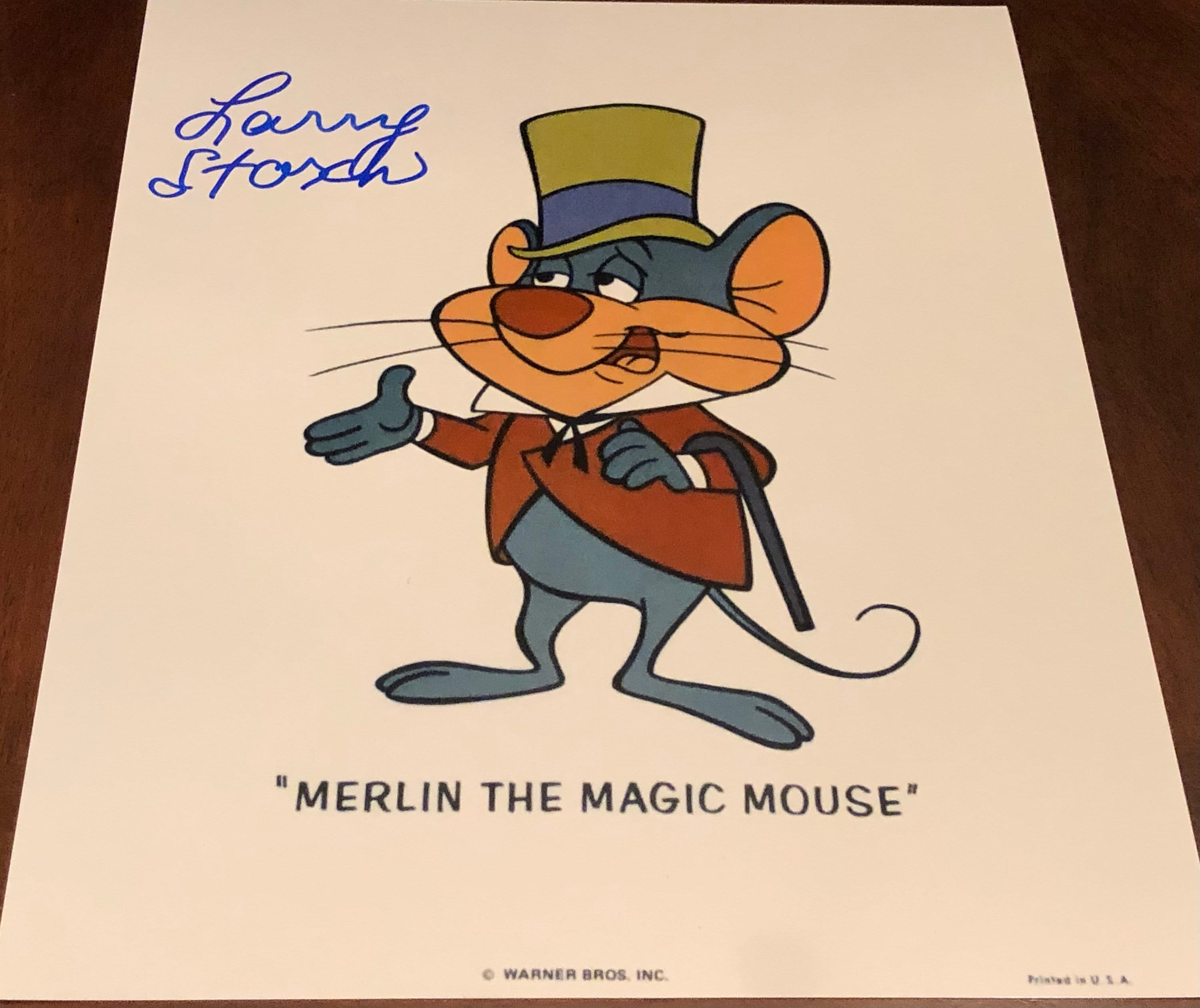 Larry Storch Signed Merlin the Magic Mouse 8x10 - Etsy