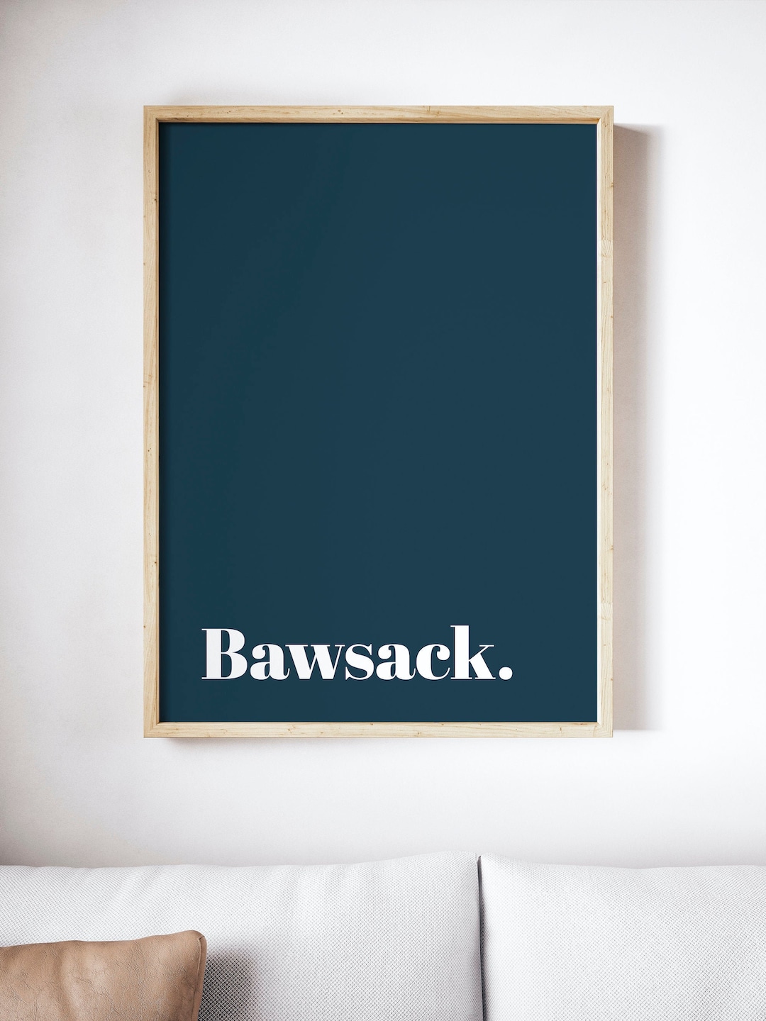 Bawsack UNFRAMED PRINT Scots Room Art Decor Home Minimalist Colour ...