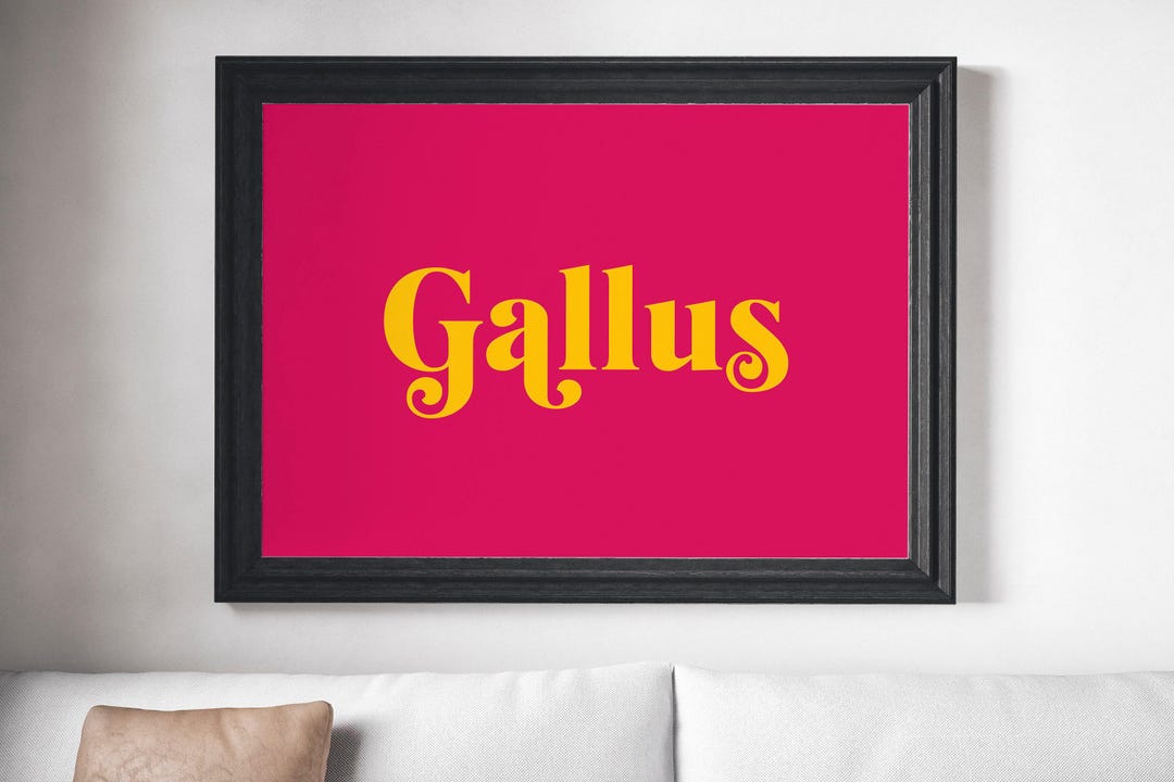 Gallus | Choose Colours | Friend Birthday UNFRAMED PRINT Scots Banter ...