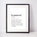 Ya Wee Shite Scots UNFRAMED PRINT Room Art Decor Home Minimalist ...