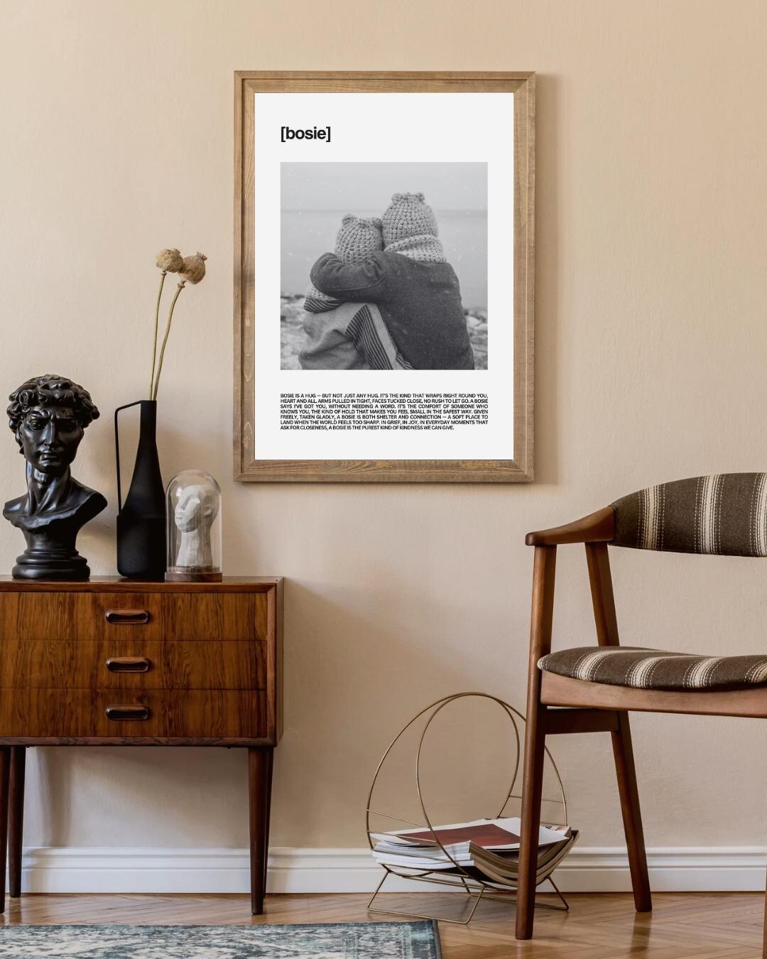 Bosie Unframed Print | Scottish Word Art | Minimalist Typography Poster ...