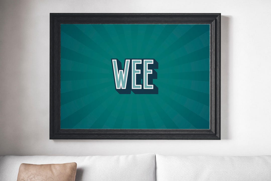 Choose Your Colour | Wee UNFRAMED PRINT Scots Room Art Decor Home ...