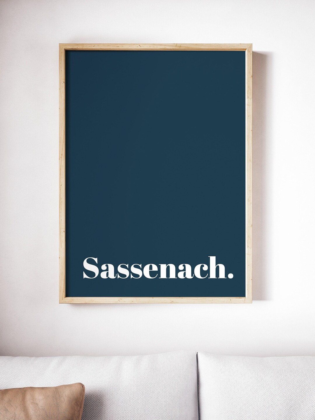Sassenach Print: Scottish Slang Typography Art, Scotland Home Decor - Etsy