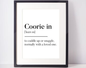 Haud Yer Wheesht Scots Art UNFRAMED PRINT Room Decor Home Minimalist ...