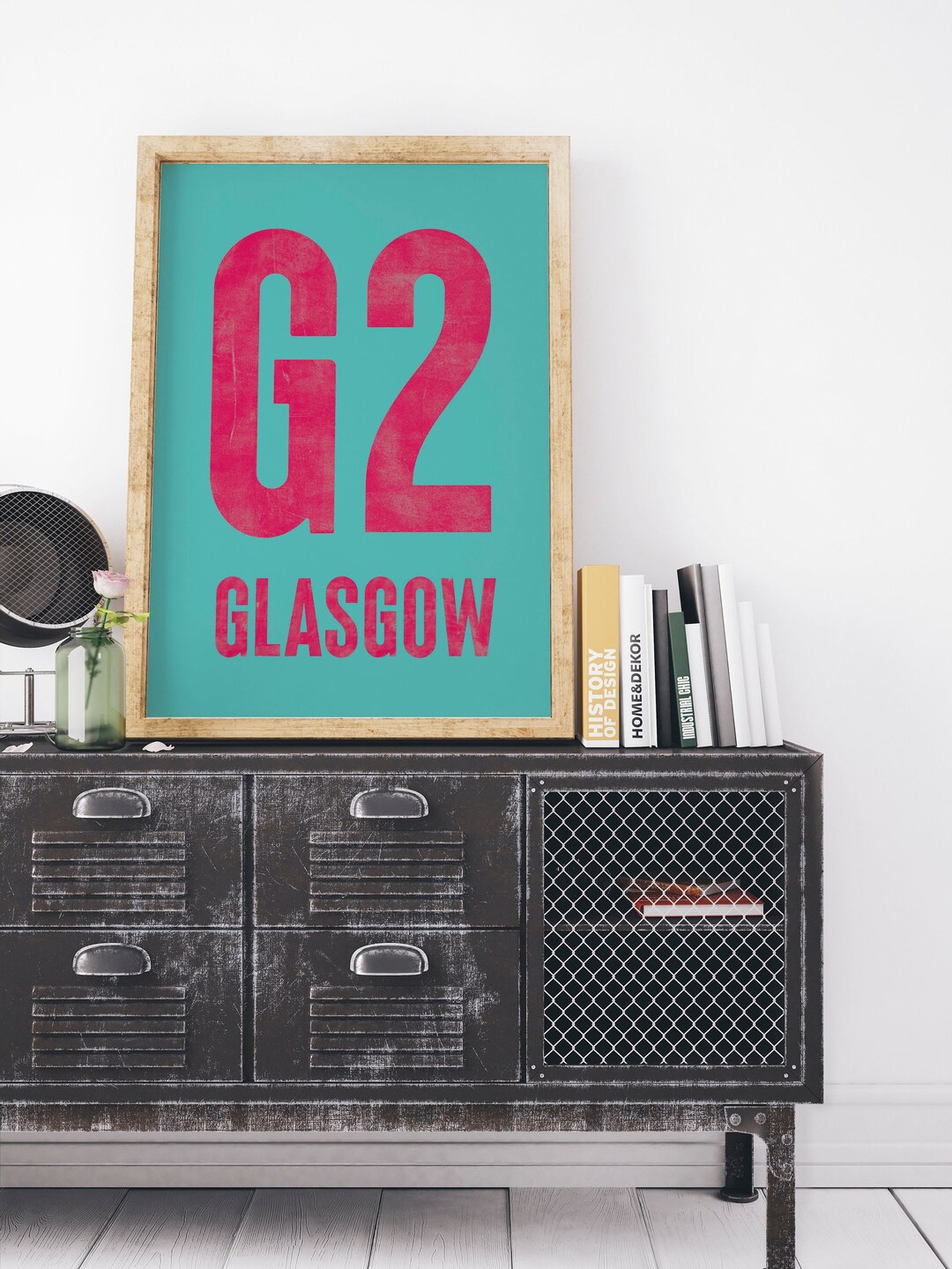 Choose Colour Scheme Postcode Print Poster Wall Art Housewarming New ...