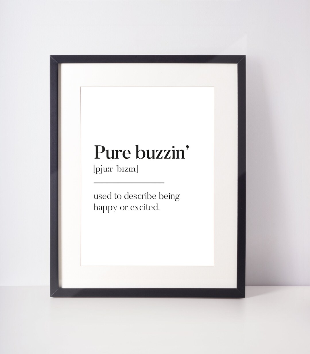Pure Buzzin' Scots UNFRAMED PRINT Room Art Home Minimalist Art Decor ...