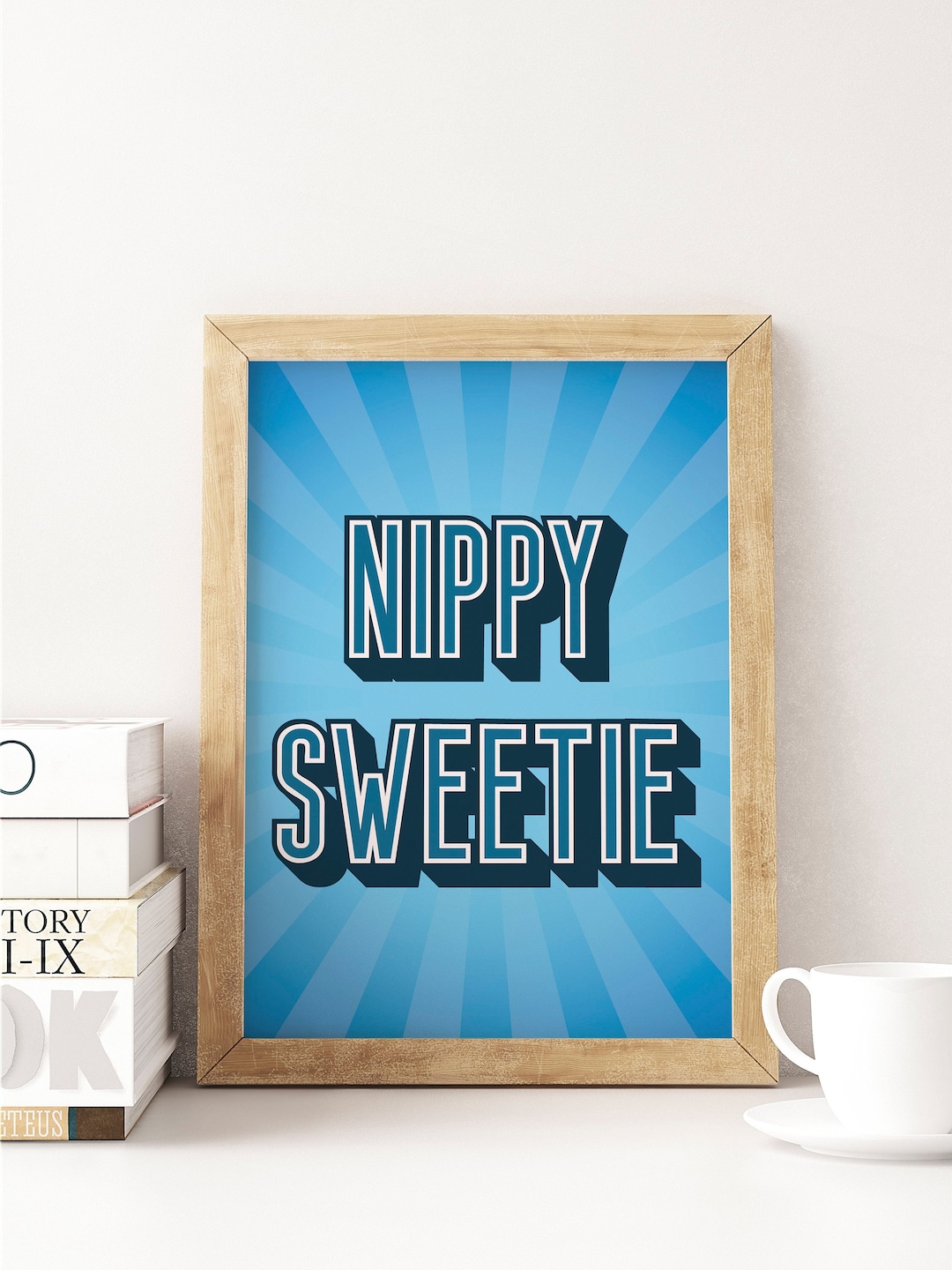 Choose Your Colours Nippy Sweetie UNFRAMED PRINT Scots Room Home Minimalist Colour Bright ...