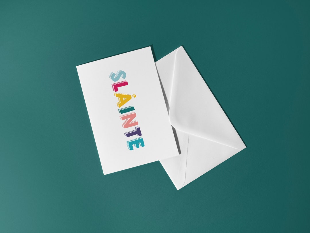 Slainte Best Wishes Thank You Friend A5 Greeting Card Scots Saying ...