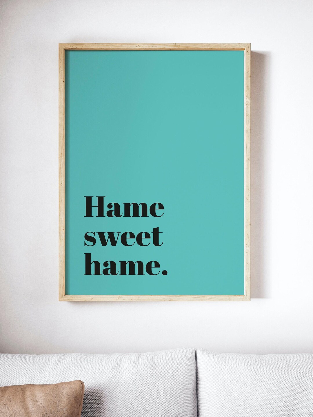 Hame Sweet Hame UNFRAMED PRINT Scots Room Art Decor Home Minimalist ...