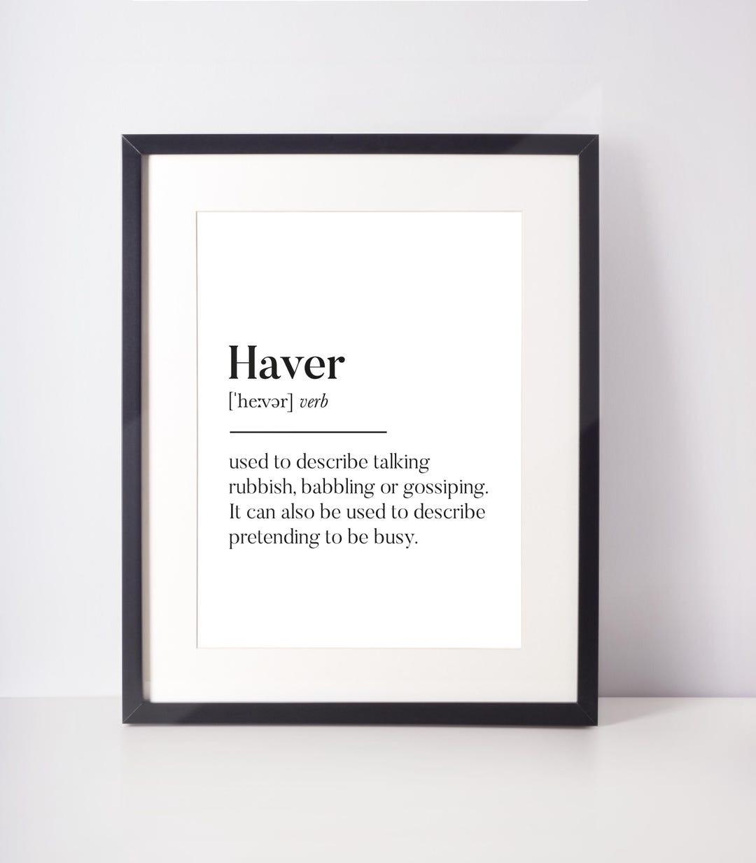 Haver Scots UNFRAMED PRINT Room Art Home Minimalist Art Decor ...