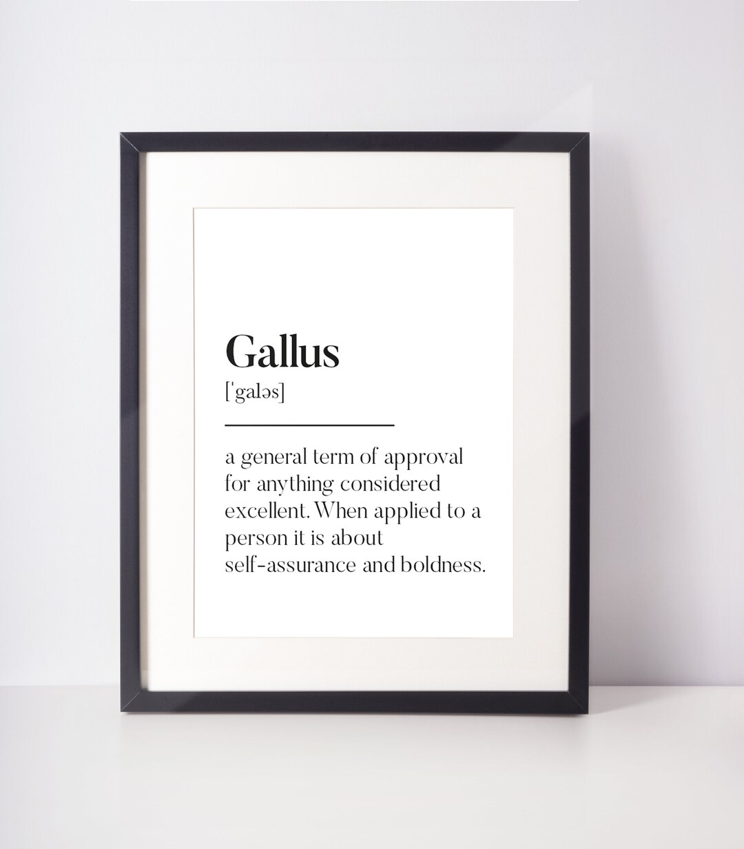 Gallus Scots UNFRAMED PRINT Art Room Decor Home Minimalist Monochrome ...