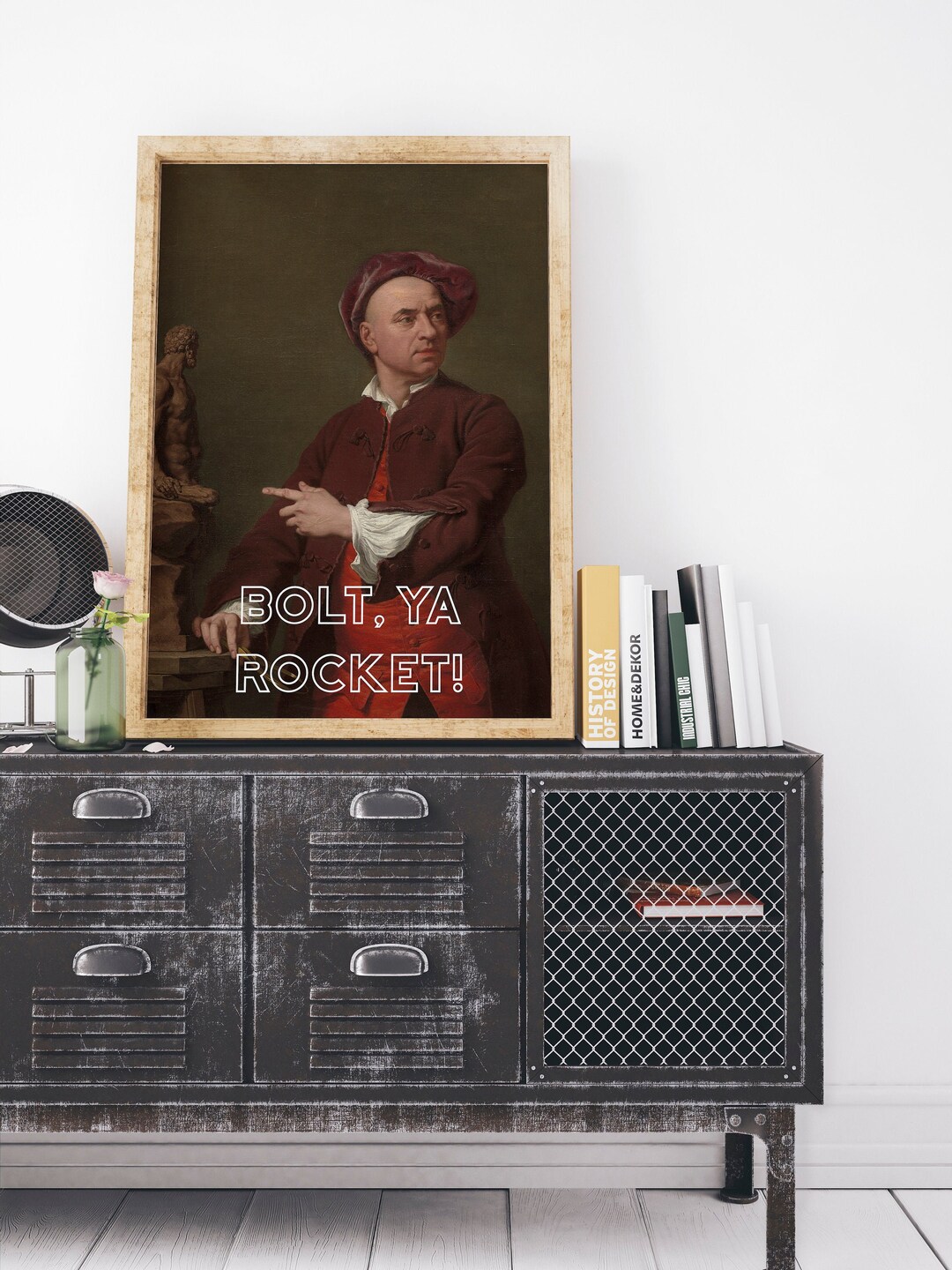 Bolt, Ya Rocket Freund Geburtstag UNGERAHMT DRUCK Scots Geplänkel Dekor ...