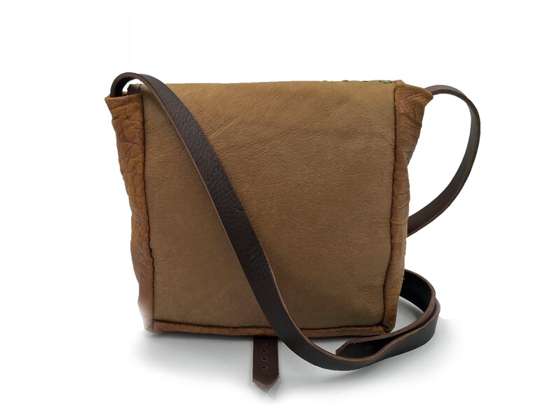 Red Squirrel Leather Messenger Bag - Handcrafted Wildlife Art Purse ...