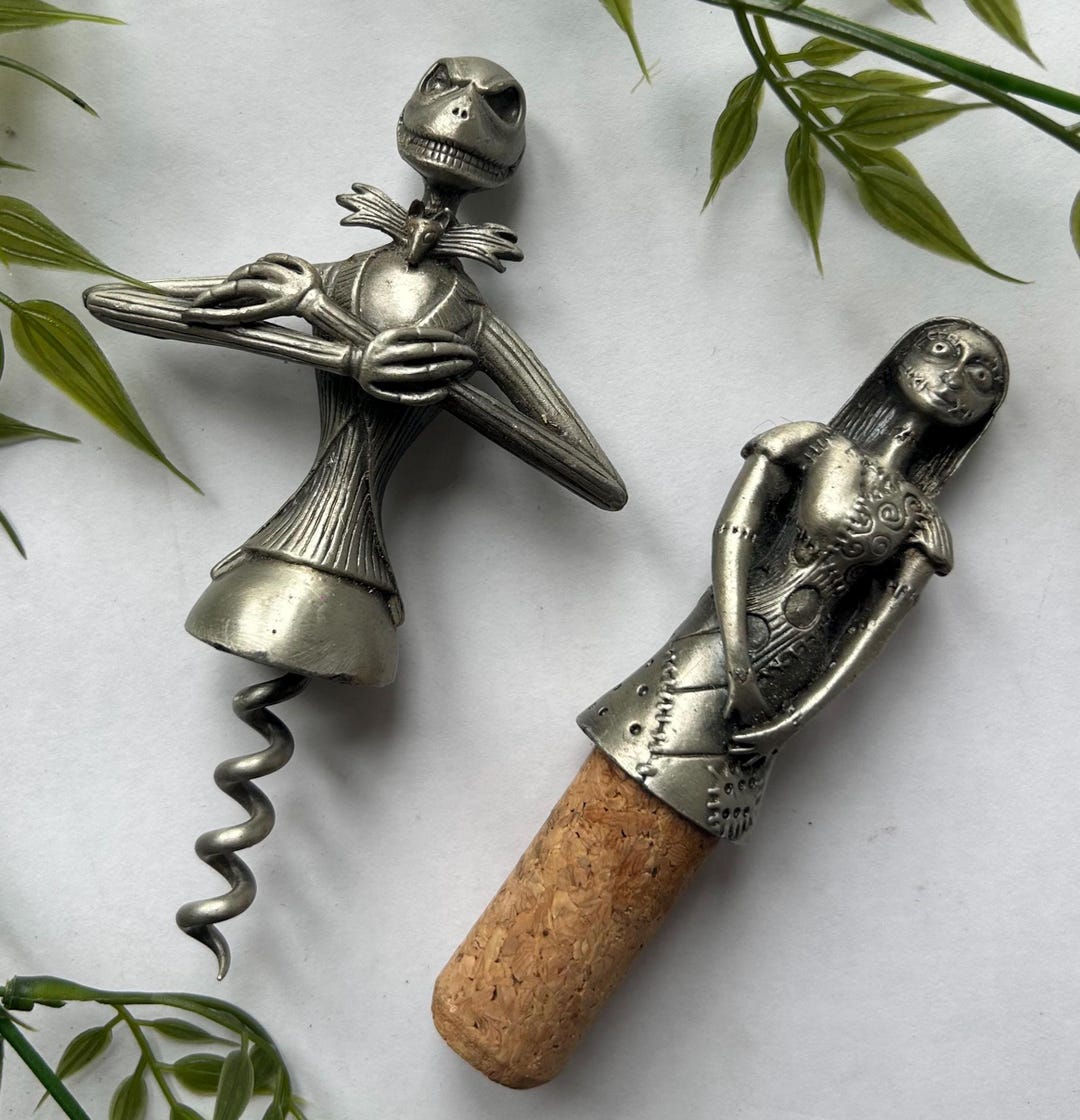 Rare Vintage Nightmare Before Christmas Jack and Sally Bar Set, Jack ...