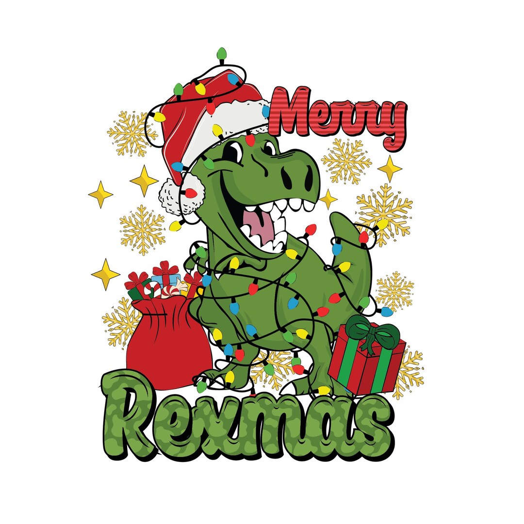 Merry Rexmas Dinosaurs Christmas SVG Png,christmas,rex Png, Christmas ...