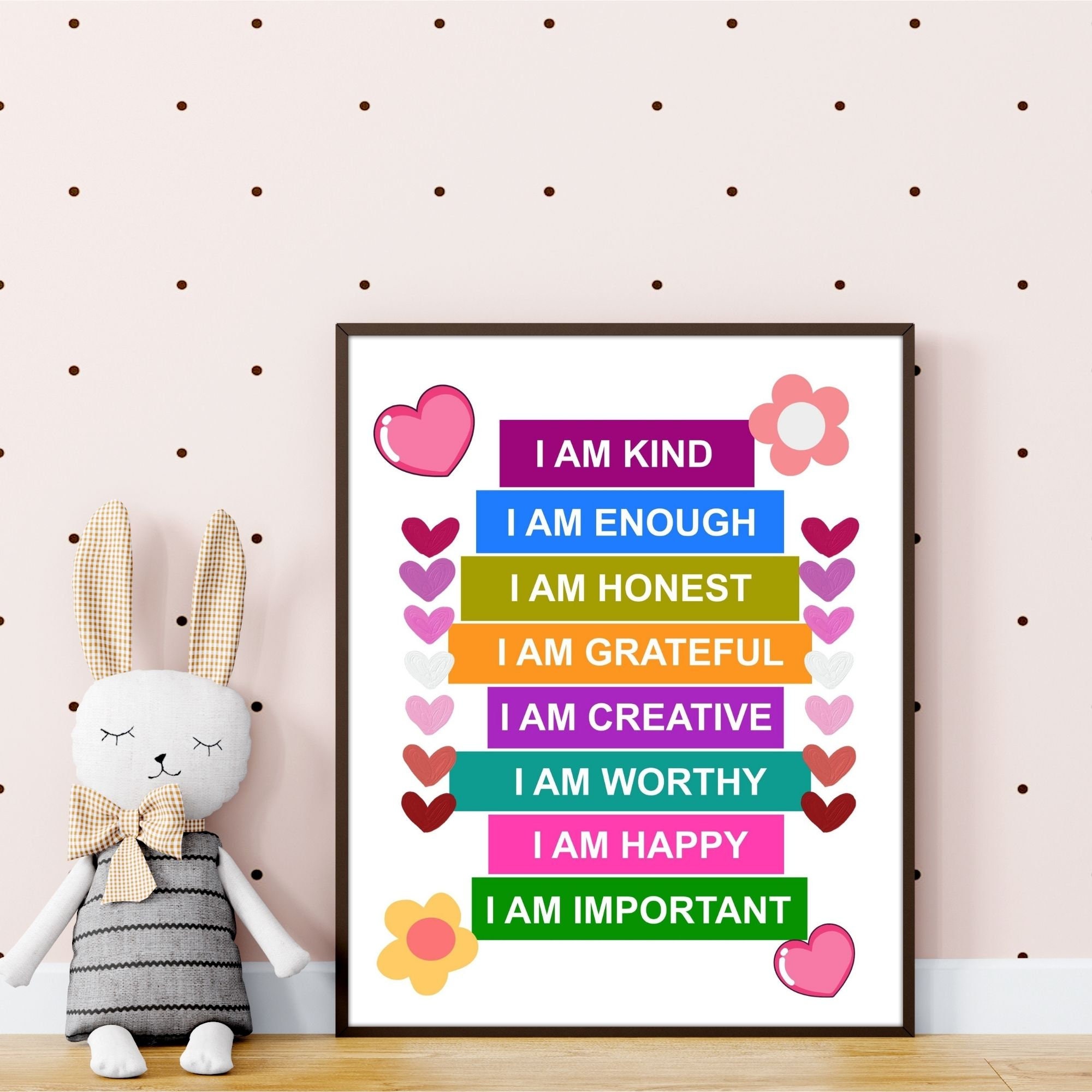 Kids Positive Affirmations, Homeschool Art, Printable Nursery Decor ...