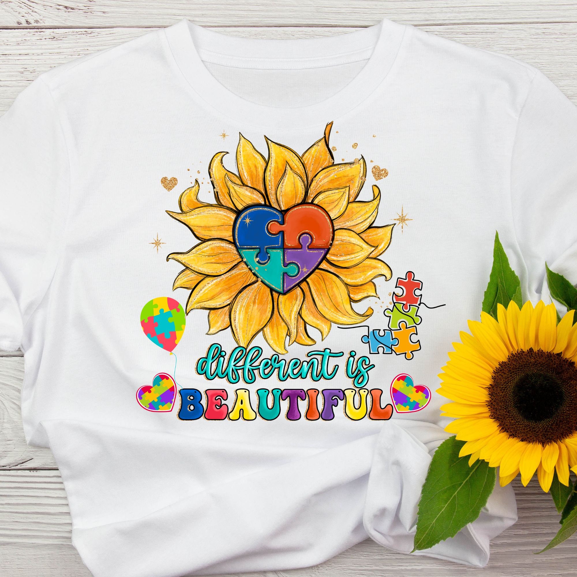 Different is Beautiful Autism Png Sublimation Design Download, Autism ...
