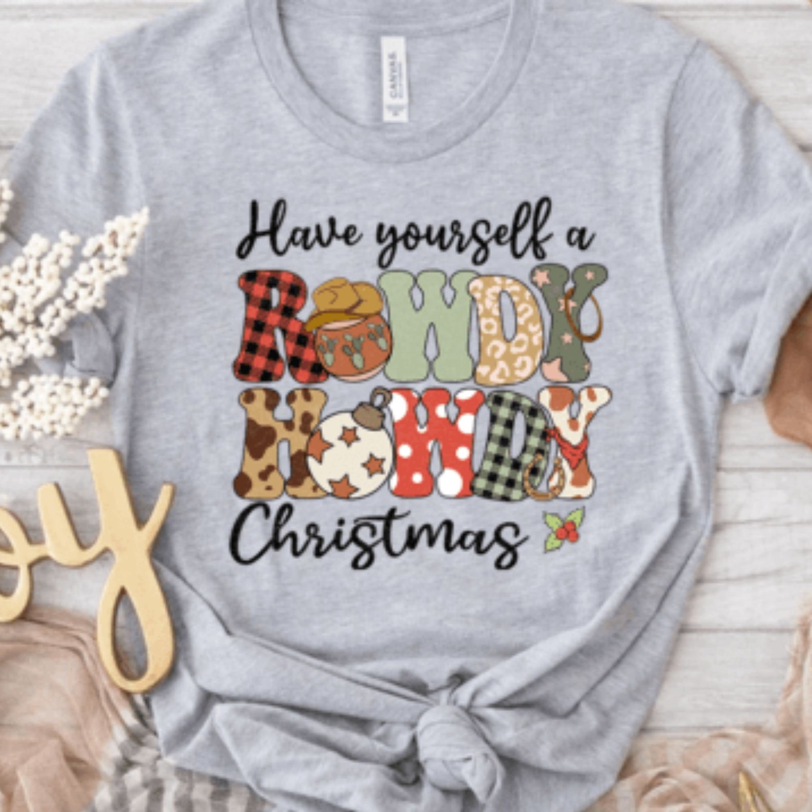 Have Yourself a Rowdy Howdy Christmas Lightning Leopard - Etsy
