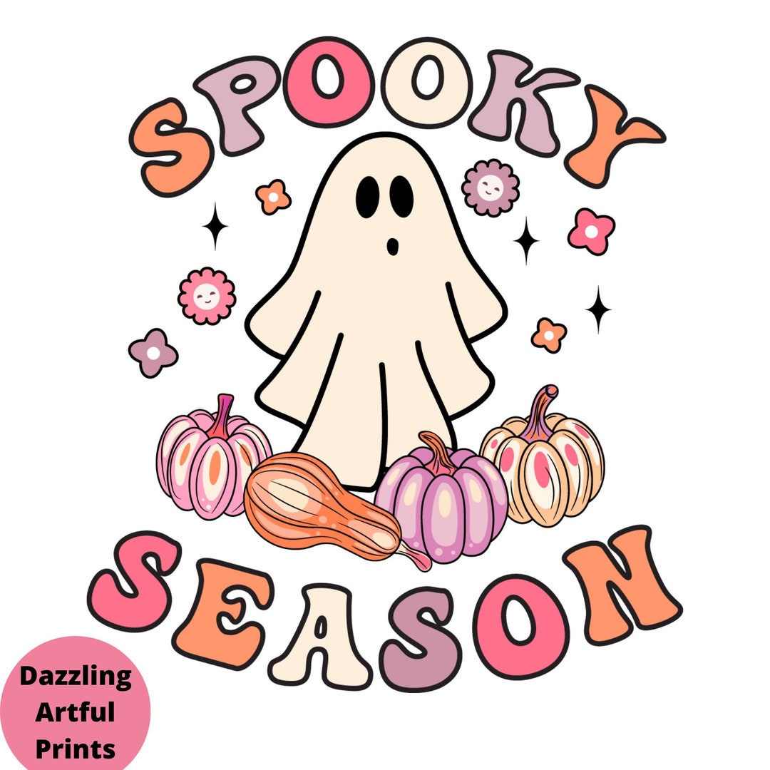 Spooky Season Png, Cute Ghost Png, Fall Png, Autumn Png, Halloween Png ...