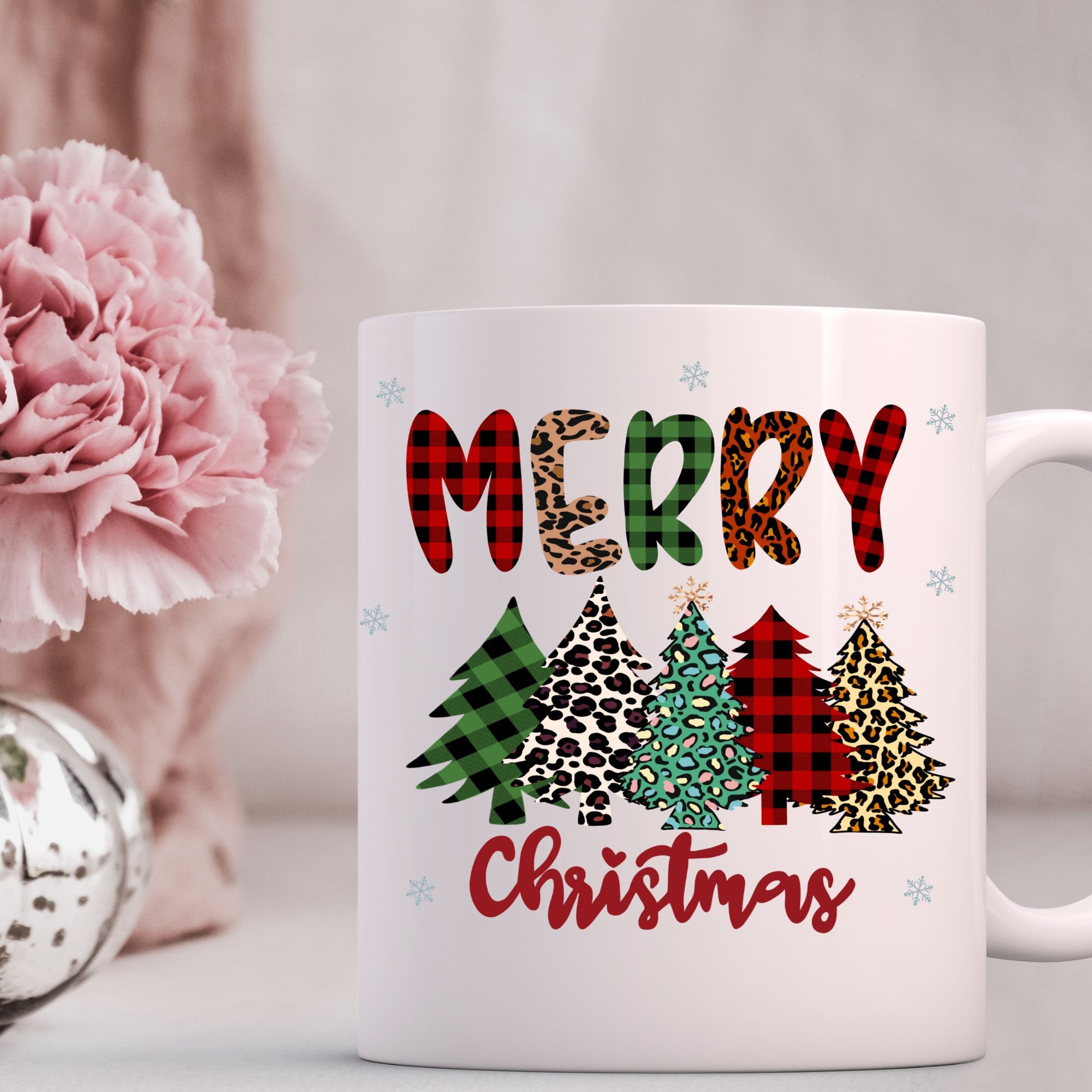 Merry Christmas Cheetah Print, Leopard Print, Buffalo Plaid Sublimation ...