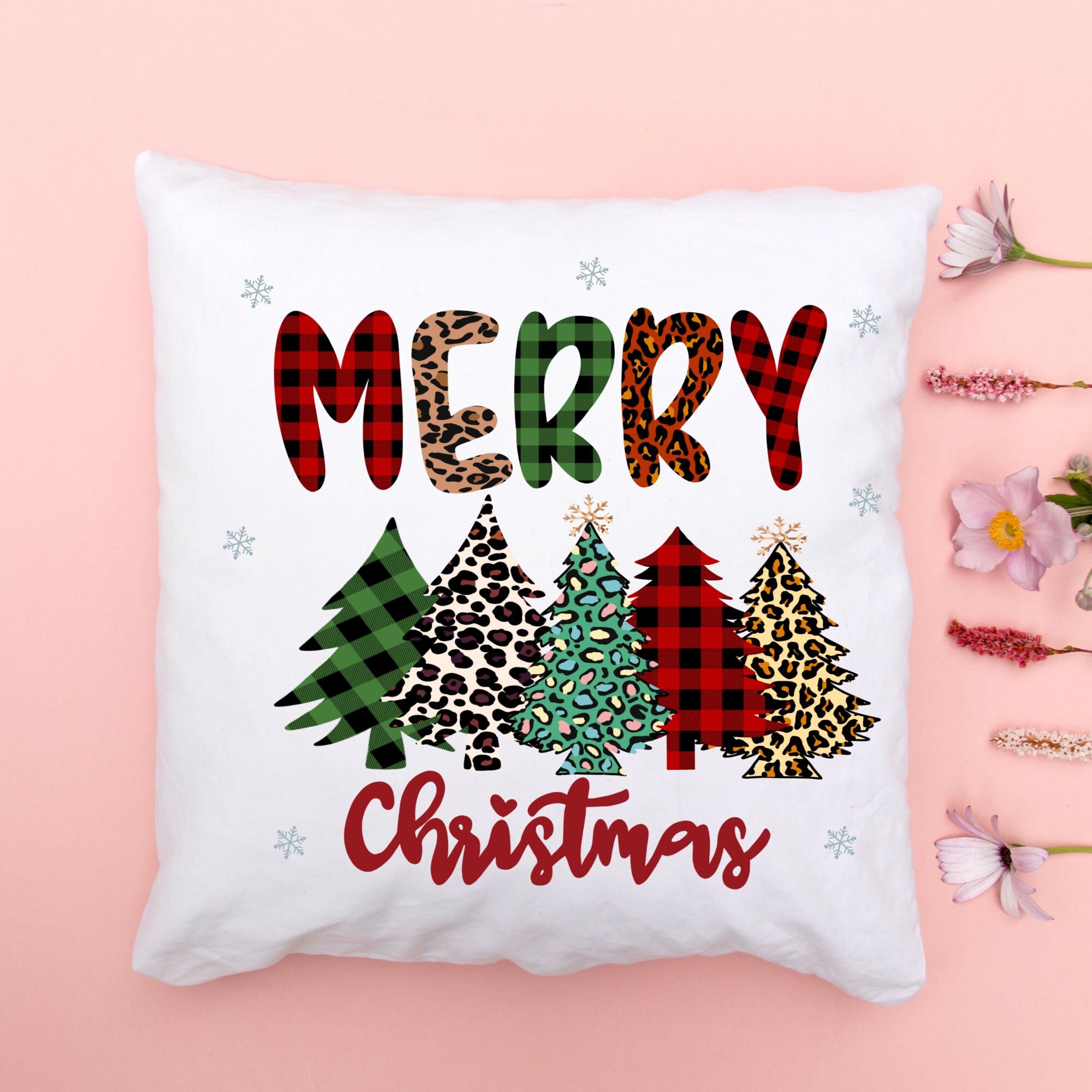 Merry Christmas Cheetah Print, Leopard Print, Buffalo Plaid Sublimation ...