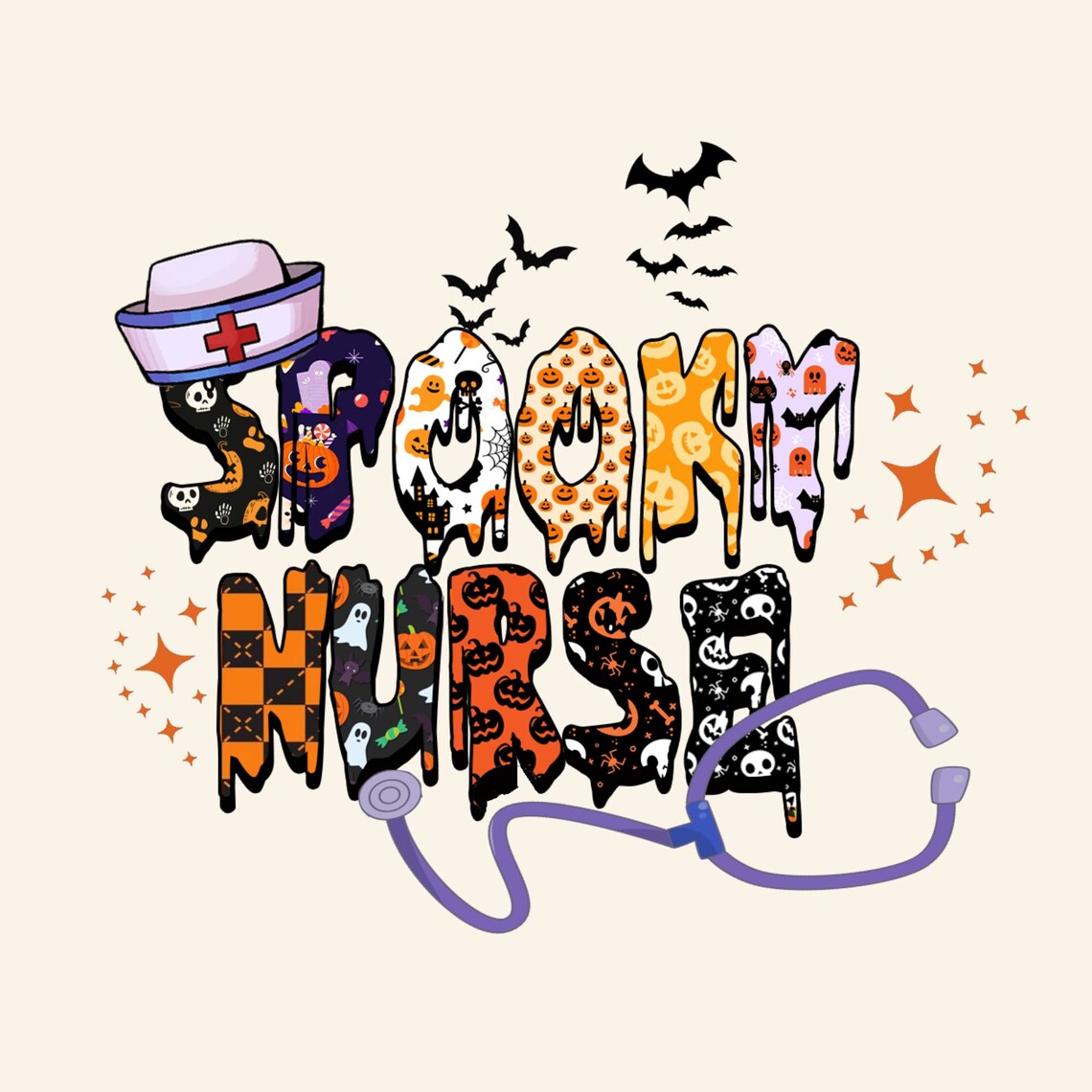 One Spooky Nurse Png Sublimation Design, Spooky Nurse Png,halloween ...