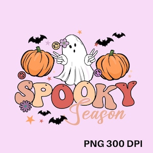 Spooky Season Png, Cute Ghost Png, Fall Png, Autumn Png, Halloween Png ...