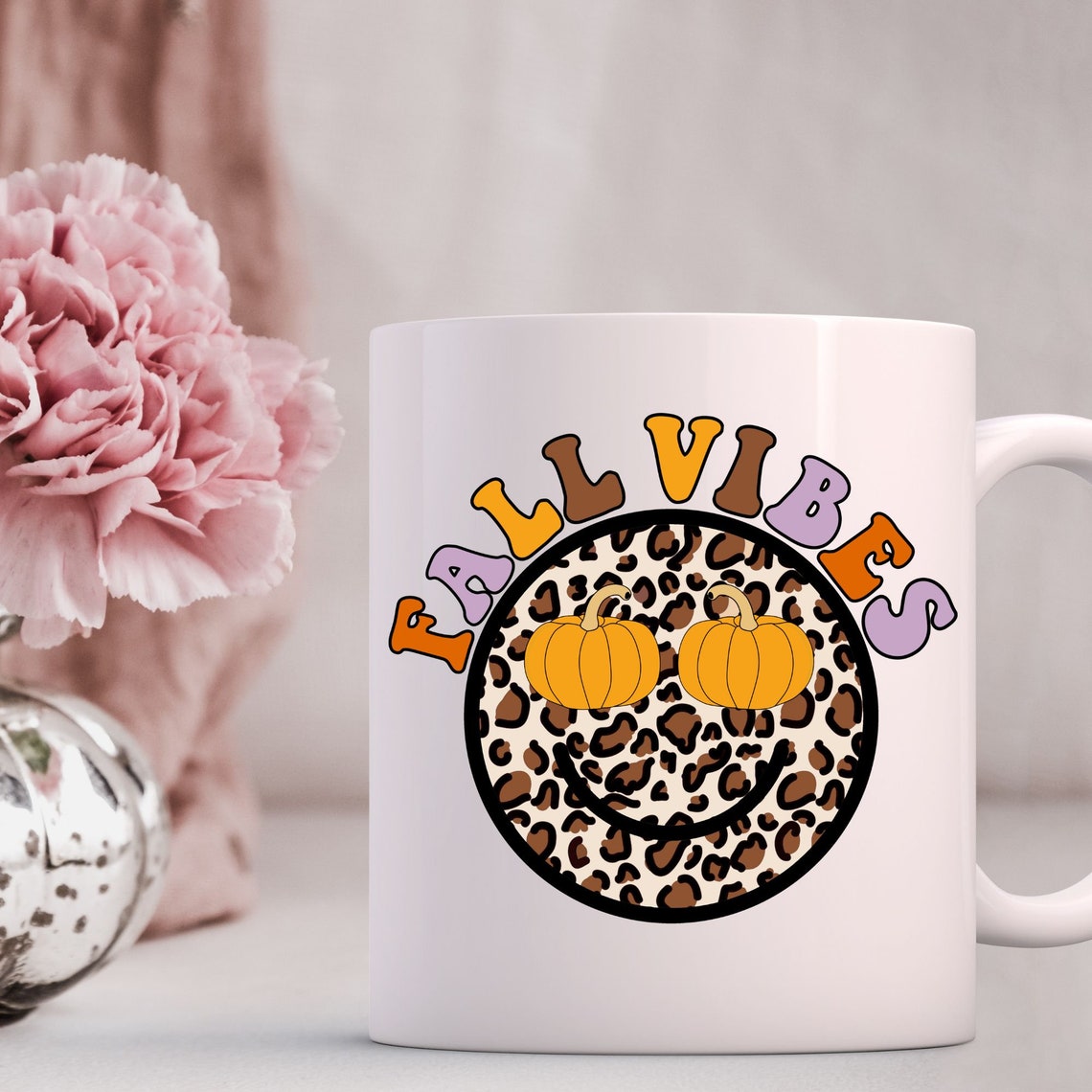 Fall Vibes PNG Sublimation Design, Fall Sublimation, Smiley Face ...