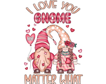 LOVE Gnome Png, Gnome Valentines Day, Gnome Happy Valentines Day ...