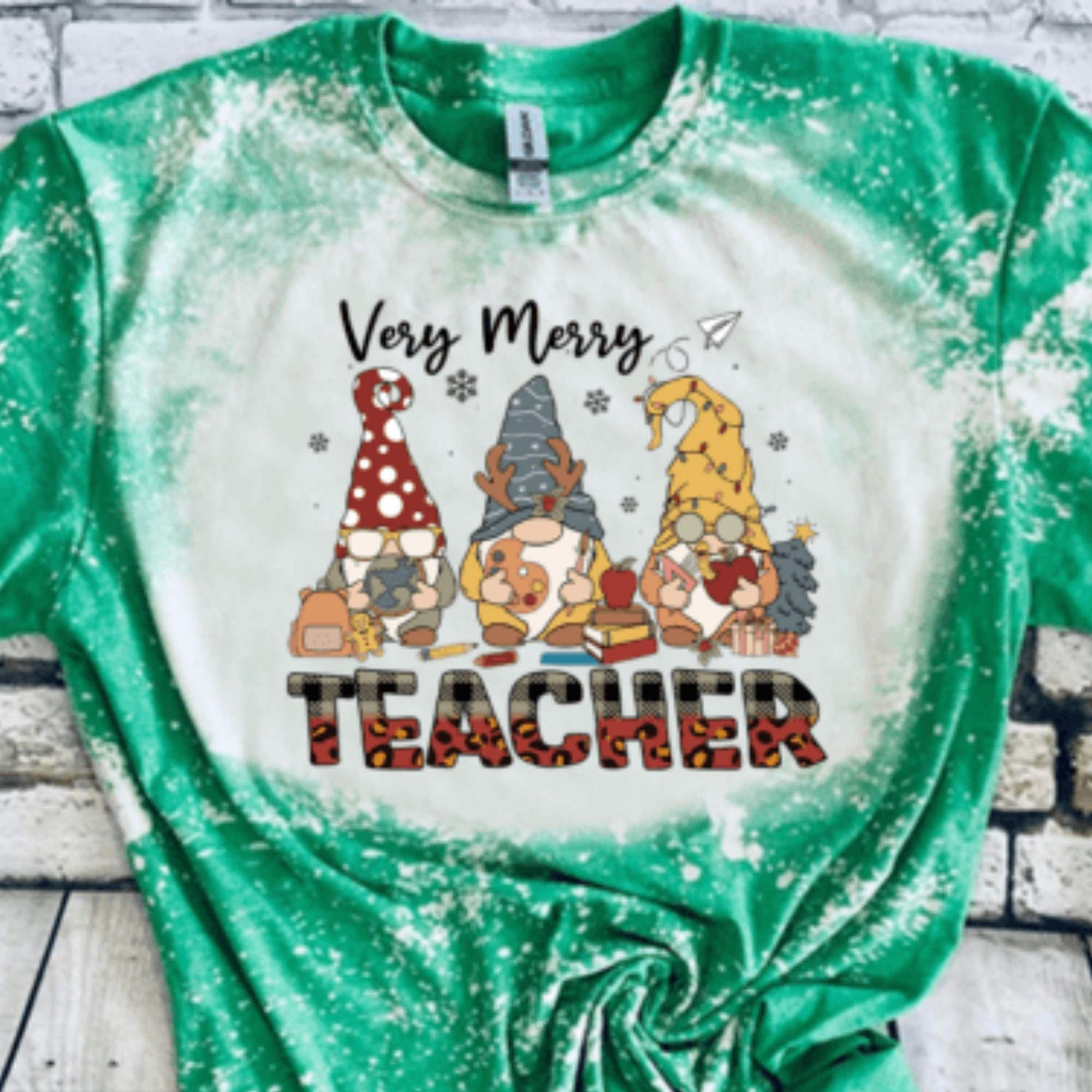Very Merry Teacher Christmas Gnomes Png, Love Christmas Teacher ...