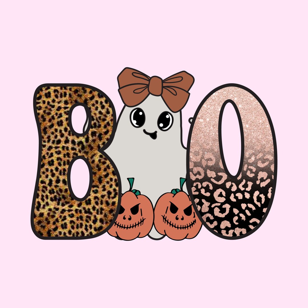 BOO Ghost Girl Png, Halloween Sublimation, Digital Download, Cute Ghost ...