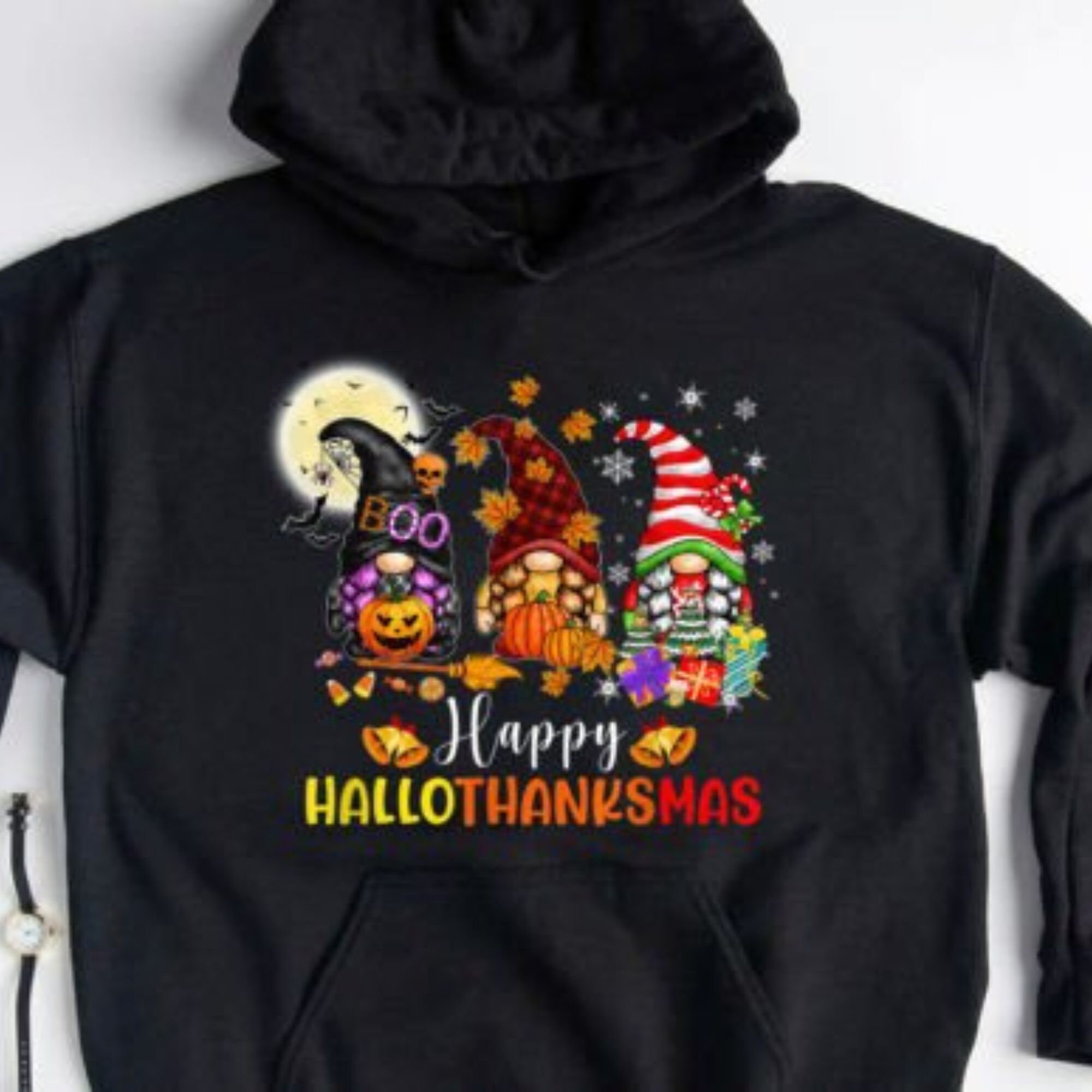 Happy Hallothanksmas PNG, Gnome Clipart, Fall PNG, Halloween Png ...