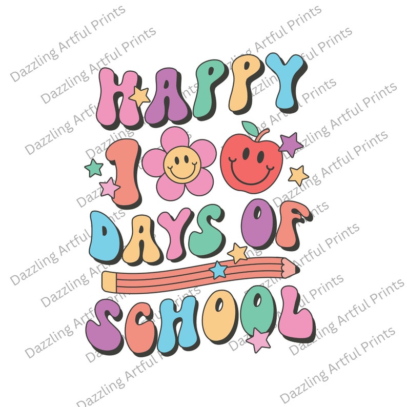 Happy 100th Day of School Png, Teacher Png, Western, 100 Days, Leopard ...