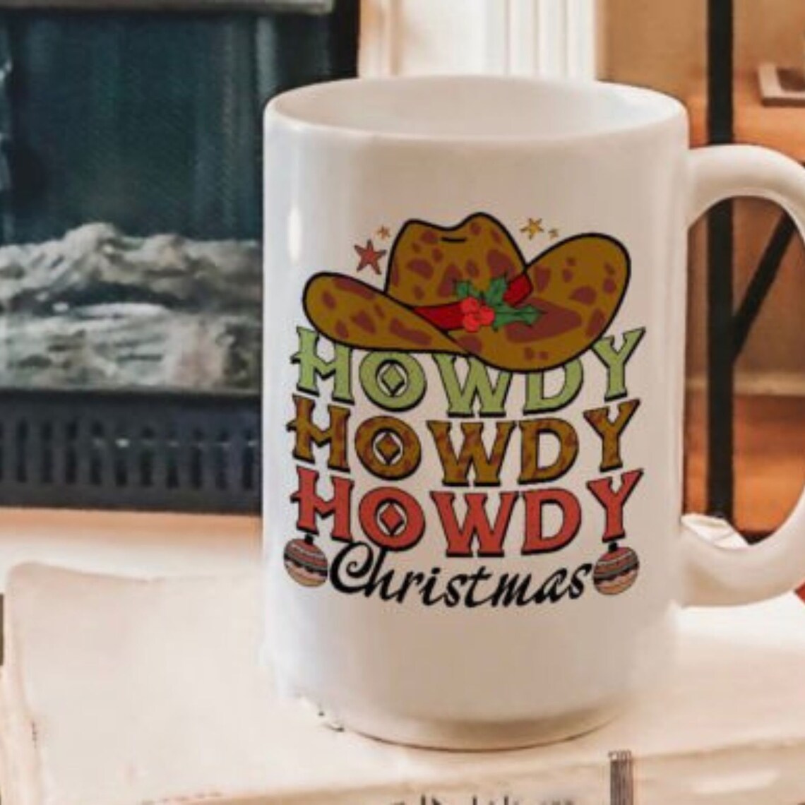 Howdy Christmas Leopard Cowboy Svg,cowboy Santa Png, Retro Christmas ...