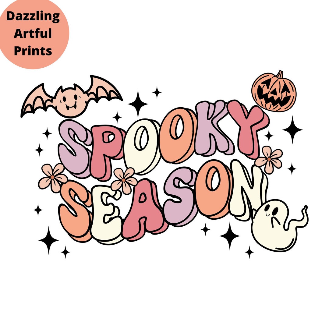 Spooky Season Png, Cute Ghost Png, Fall Png, Autumn Png, Halloween Png ...