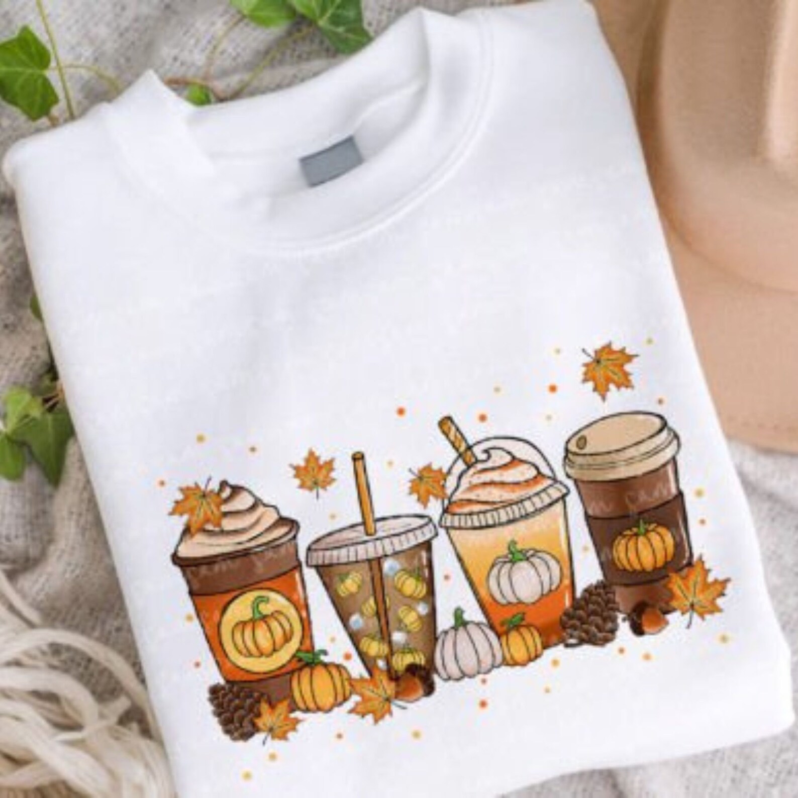 Fall Coffee Drink Png,autumn Sublimation Designs,orange Pumpkin Latte ...