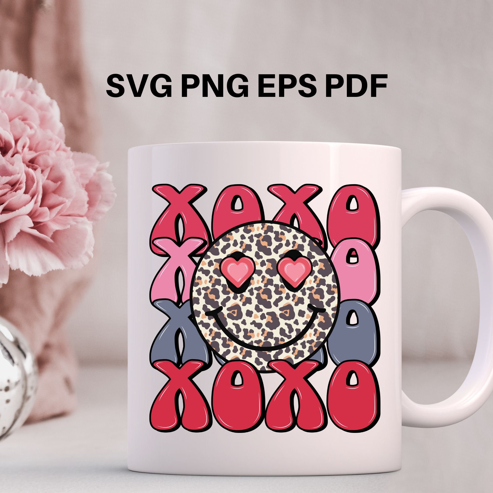 Love Happy Face SVG | Love Happy Face Png | Valentines Day Svg ...