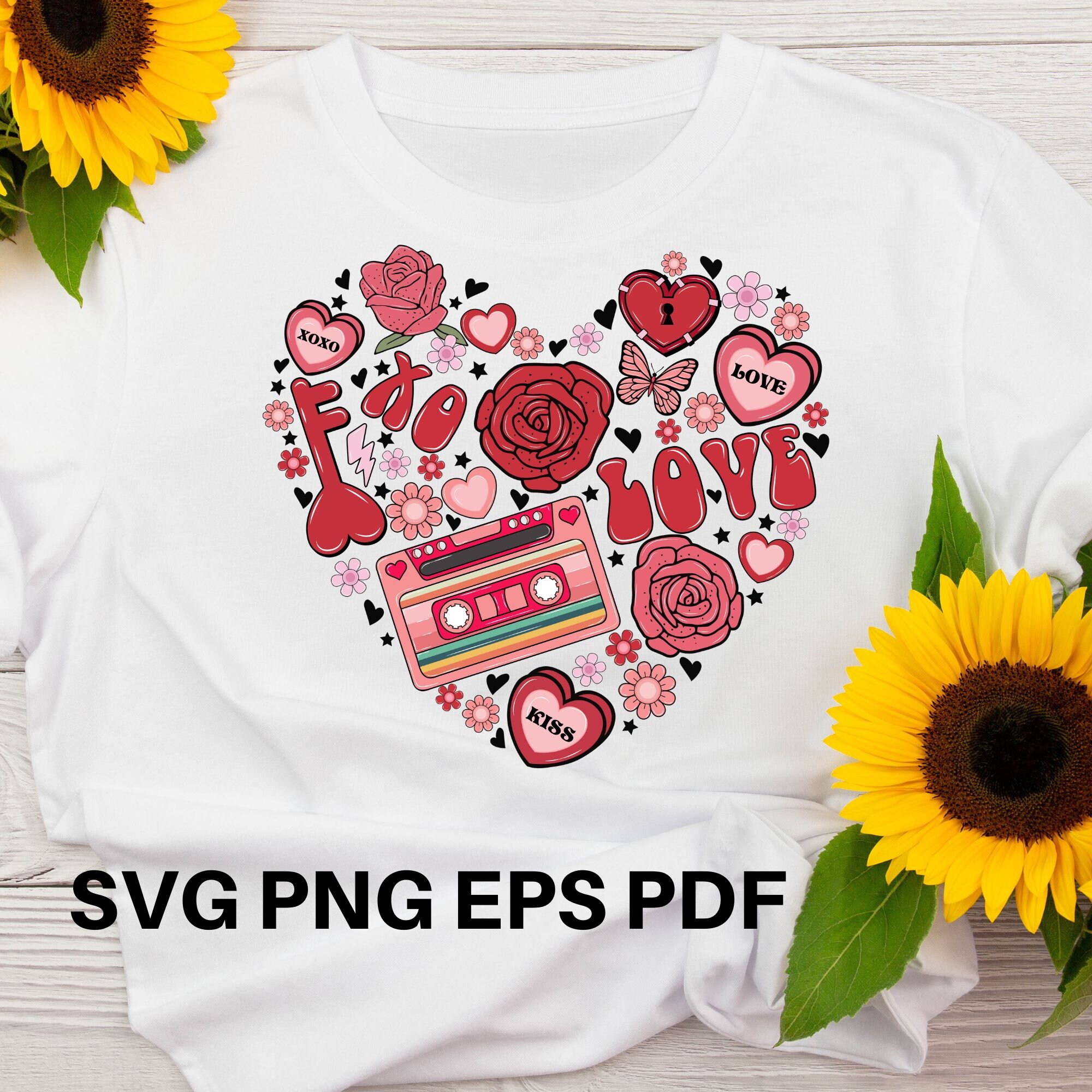 Love Valentine's Day PNG Svg Sublimation,cute Valentine's Day Png,heart ...