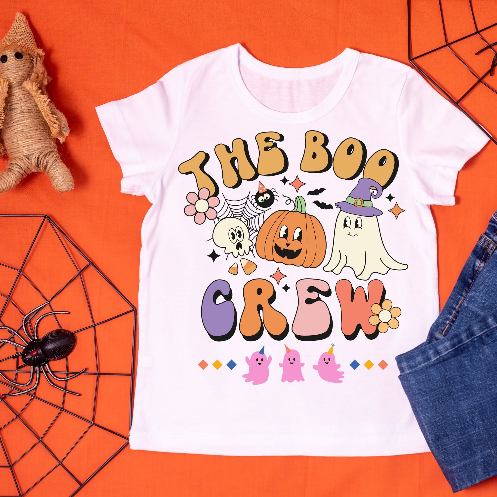 Cute Ghost Png the Boo Crew Png Retro Halloween Png - Etsy