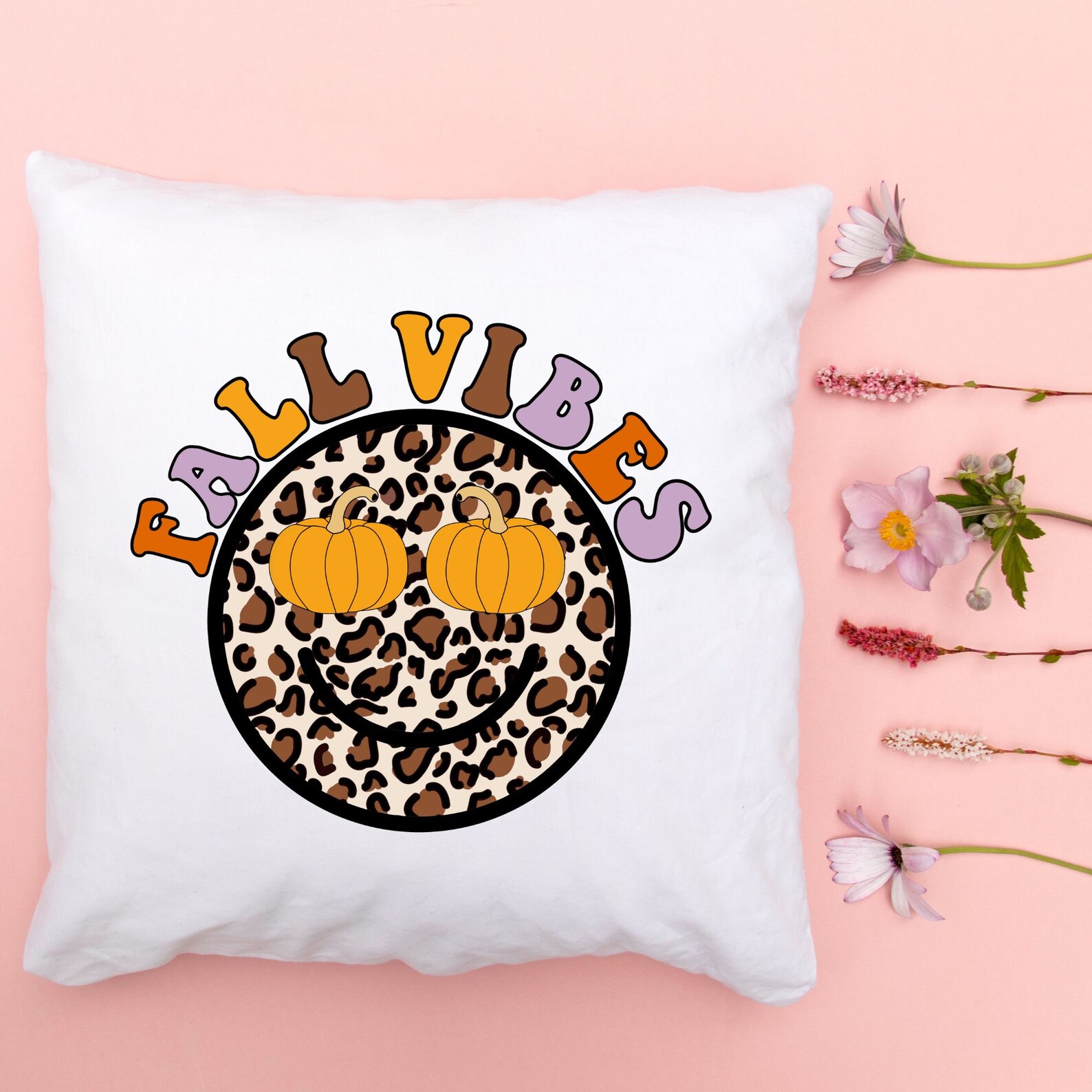 Fall Vibes PNG Sublimation Design, Fall Sublimation, Smiley Face ...