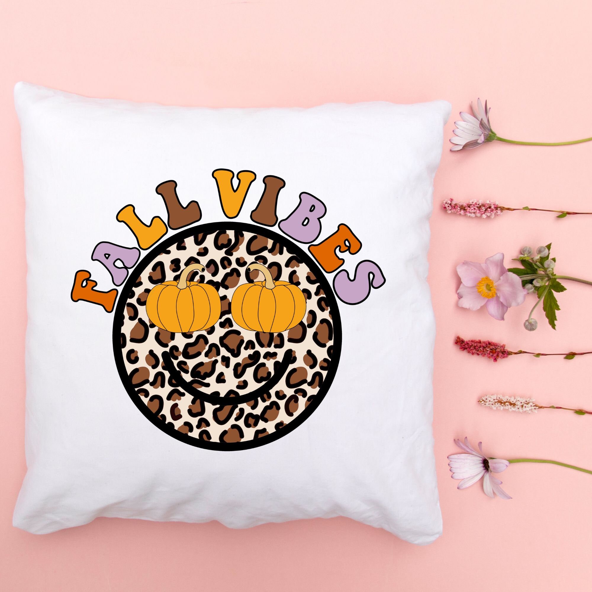 Fall Vibes PNG Sublimation Design, Fall Sublimation, Smiley Face ...