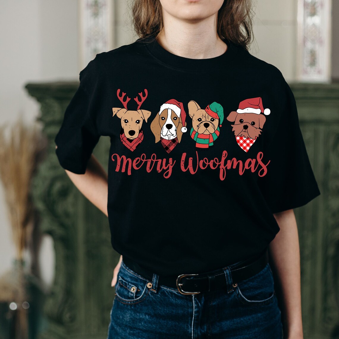 Dog Christmas,merry Woofmas Svg Png, Christmas Dog Png, Dog Lover Png ...