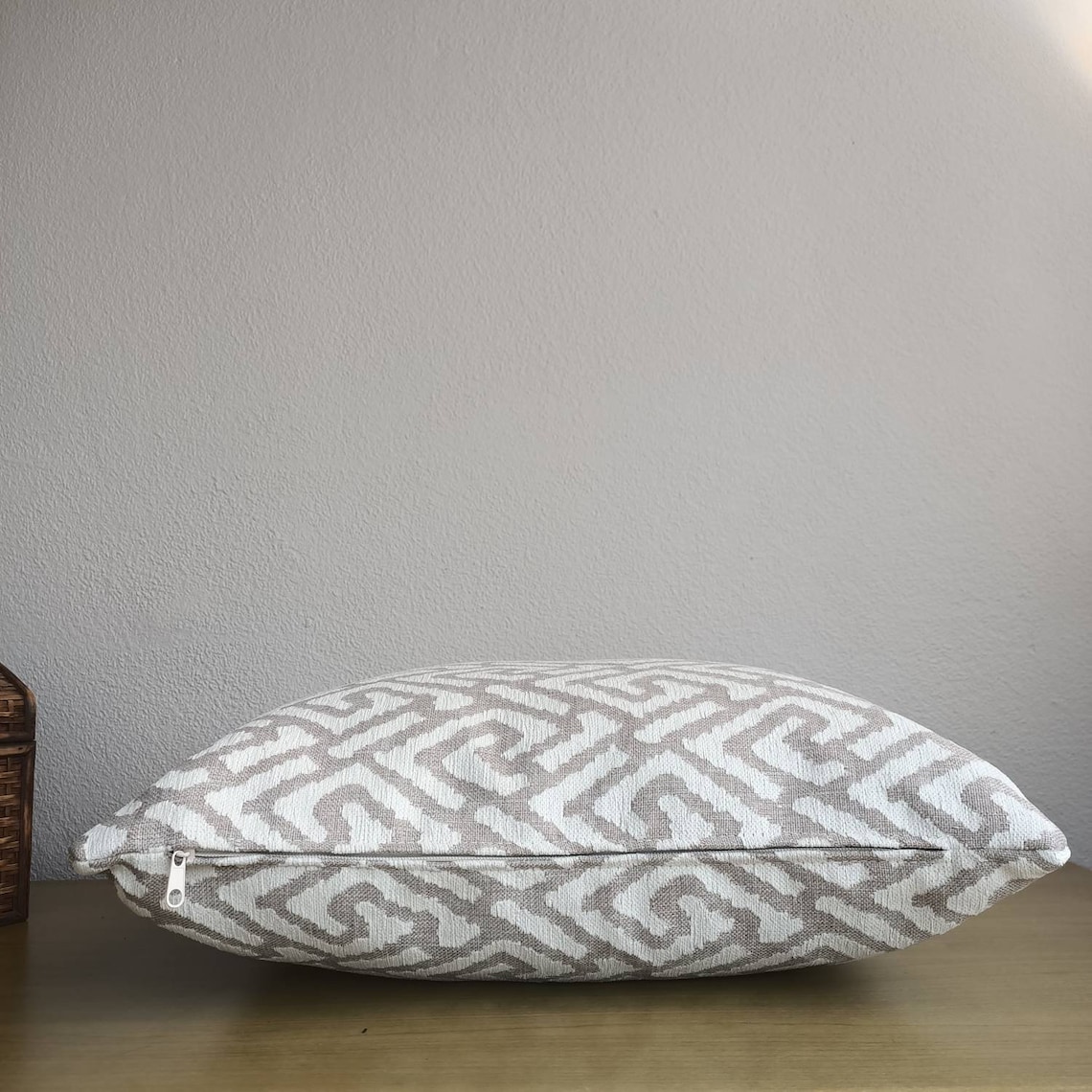 Geometric Euro Shams Covers, Cream Throw Pillow Cover, Boho Cushion ...