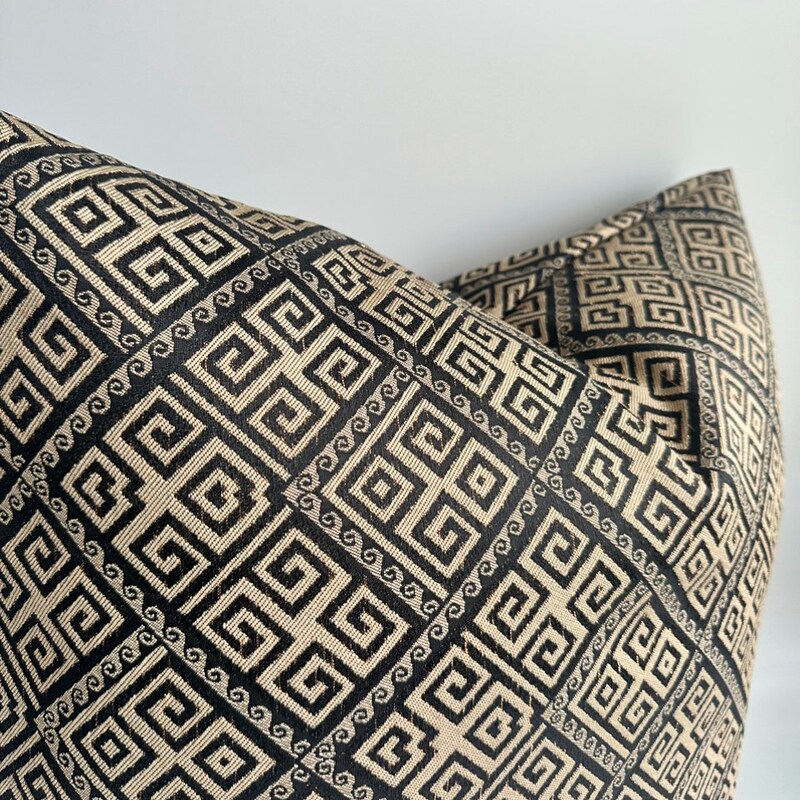 Greek Key Pillow - Etsy