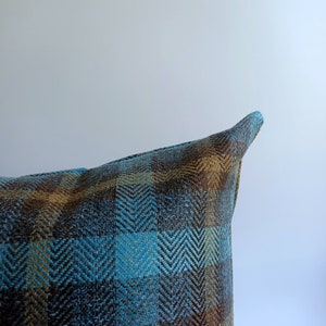 Blue Plaid Pillow Covers, Check Pillow, Farmhouse Pillow Covers, Blue ...