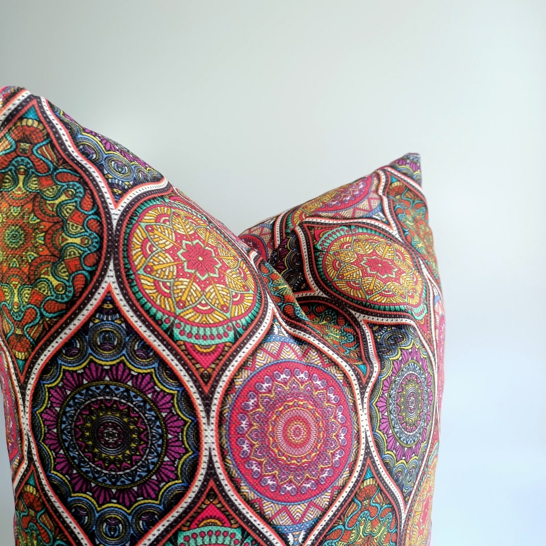 Geometric Pillow Cover, Boho Pillow, Moroccan Throw Pillow, All Custom ...