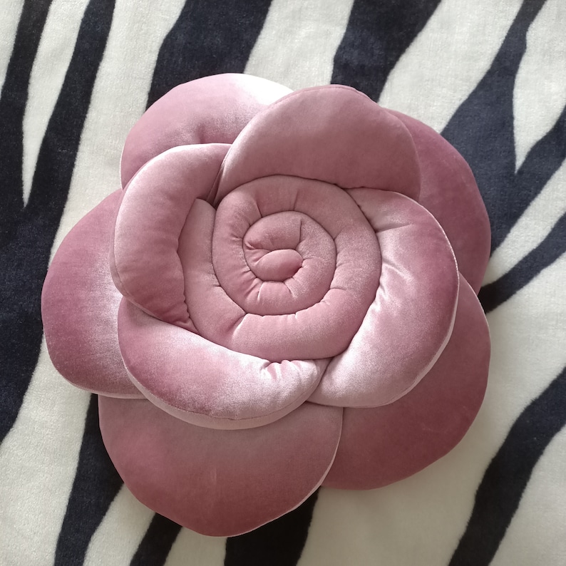 Blush Pink Velvet Flower Pillow Throw Shabby Pink Pillow - Etsy