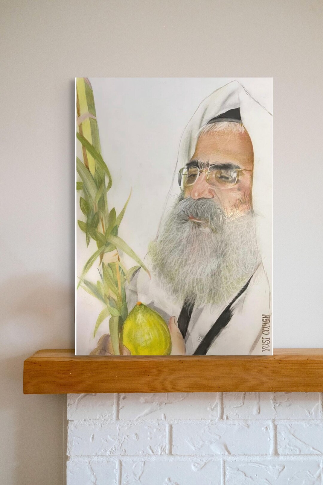 Rabbi Painting, Rabbi Yoram Abergel: Arba'at Ha-minim (the Four Species ...
